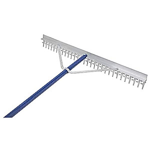 Extreme Max 3005.4095 36" Commercial-Grade Screening Rake for Beach and Lawn Care with 66" Handle