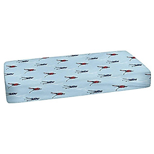 Sport Fitted Crib Sheet,Abstract Lines Background Ice Hockey Pattern Competitive Match Winter Season Microfiber Silky Soft Toddler Mattress Sheet Fitted,28"x 52"x 8'',Baby Sheet for Boys Girls