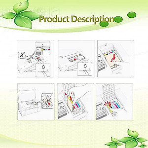 LC17 LC77 LC79 LC450 LC1280 LC75 LC71 Compatible Ink Cartridge Replacement for Brother MFC-J6910CDW MFC-J6710DW MFC-J5910CDW MFC-625DW MFC-J825DW Printer Set*1