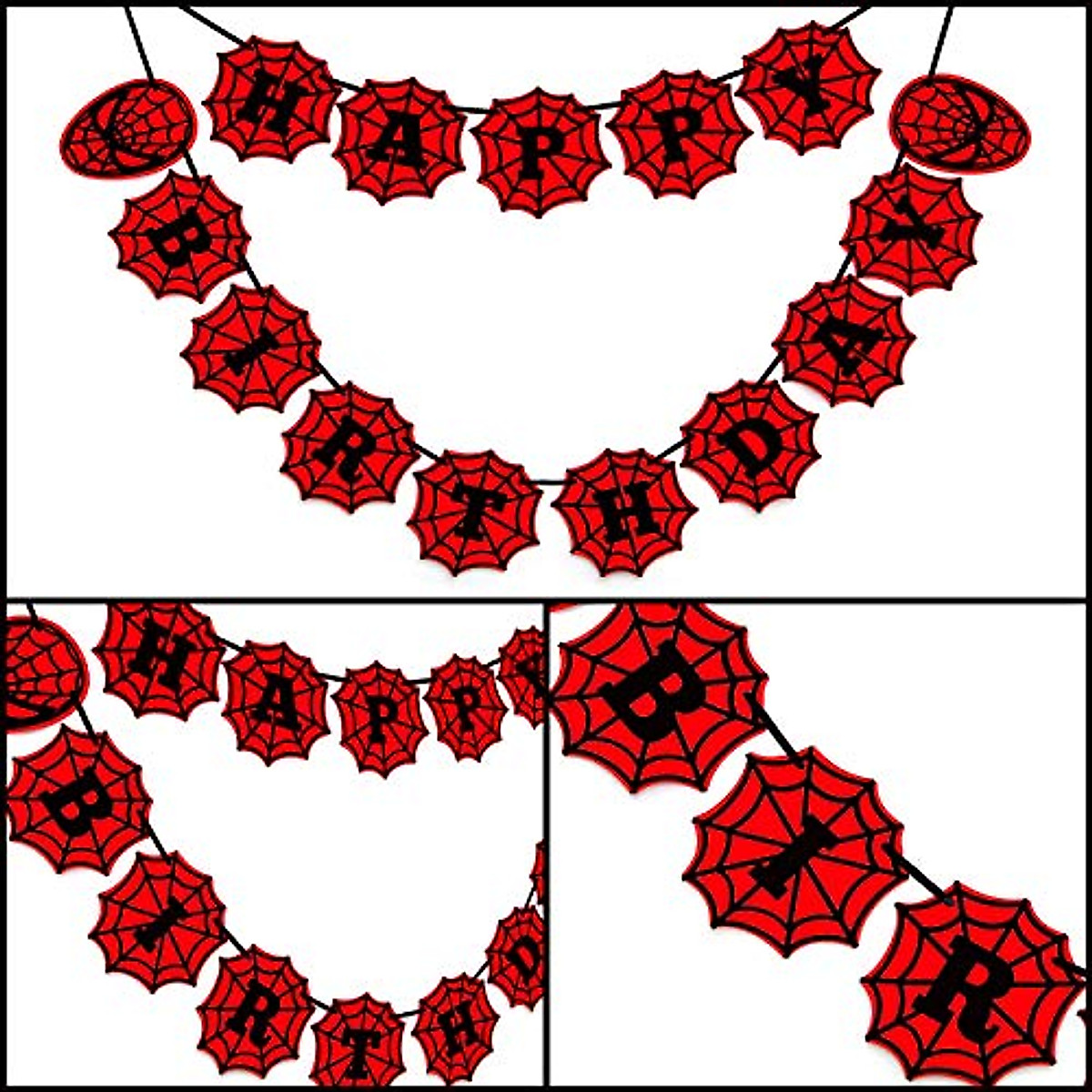 Seyal® - Spider Happy Birthday Banner