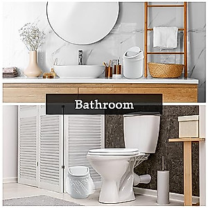 Dotbengc Mini Desk Trash Can with 90 Trash Bags, Small Garbage Can, Countertop Trash Can, Tiny Waste Basket for Bathroom Desktop Bedroom Kitchen Office Table