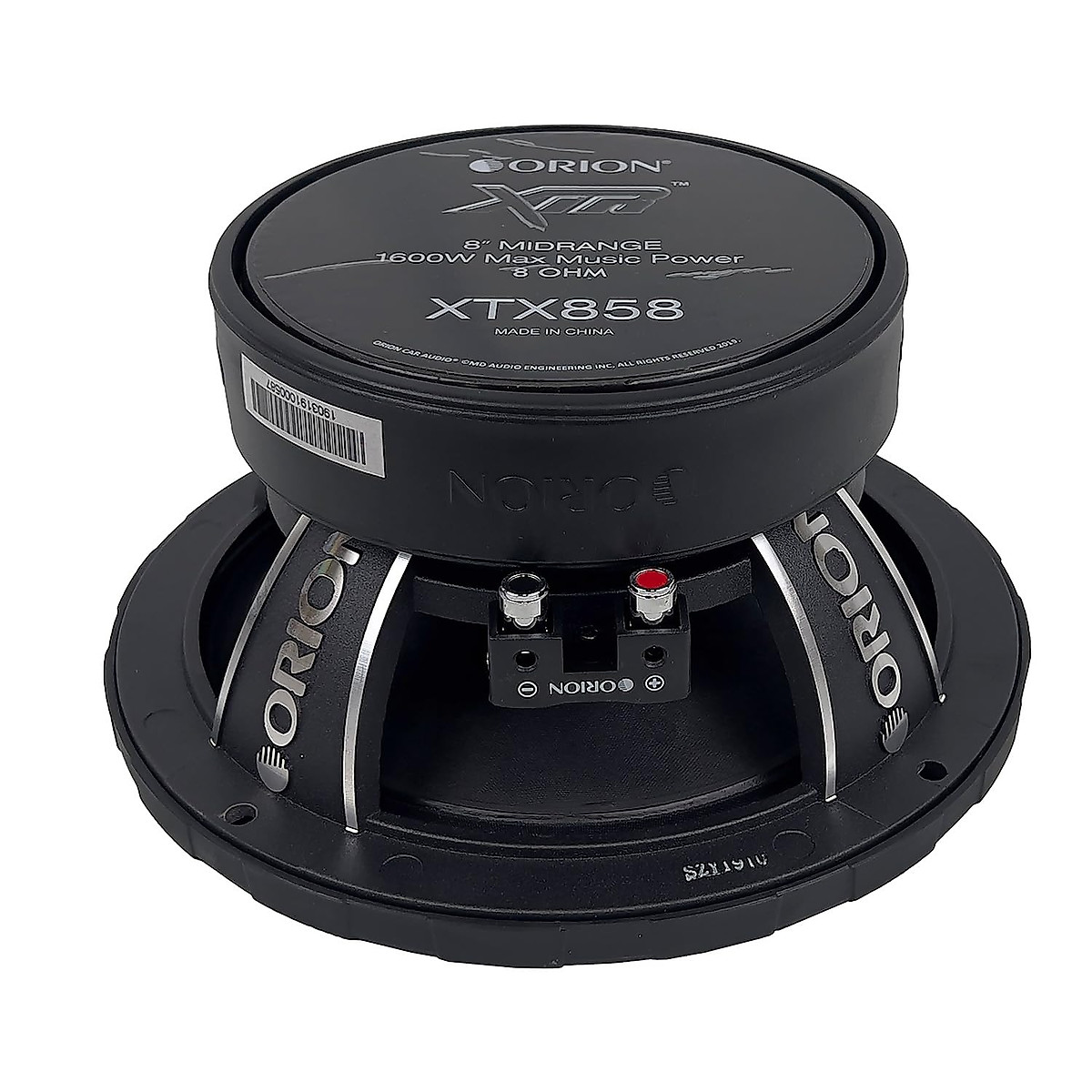 Orion XTR XTX858 High Efficiency 8” Mid-Range Bullet Loudspeakers, 1600W Max Power, 400W RMS, 8 Ohm, 2” Voice Coil - Pro Car Audio Stereo, Midrange Speakers (Pair)