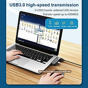 #N05XL0 Type-C USB 3 0 to 4K Hdmi USB 3 0 Sd Tf Card Reader 5 In1 Hub Adapter