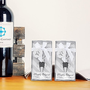 12 Pieces Heart Wine Stoppers Wedding Bridal Favor for Guests Silver Heart Wine Bottle Stoppers Heart Champagne Stoppers Wine Savers Metal Wine Cork Holder Plugs with Gift Boxes for Wedding Party