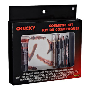 Spirit Halloween Adult Chucky Costume (Chucky Makeup Kit, One Size)