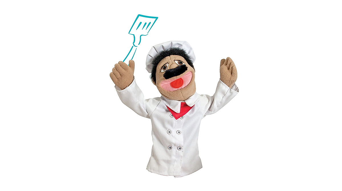 Melissa & Doug Chef Puppet Al Dente for Creative Play | Ages 3-10