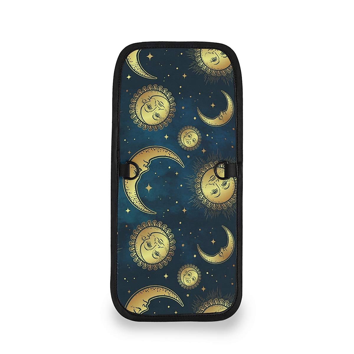 ALAZA Gold Moon Sun & Star Night Sky Boho Small Crossbody Wallet Purse Bohemian Cell Phone Bag Rfid Passport Holder with Credit Card Slots