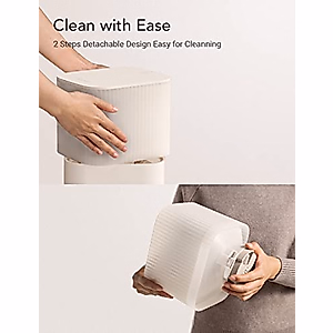 Nooie Pet Feeder, Smart Automatic Cat Feeder, 2.4GHz Wi-Fi, 3.8L Dry Food Dispenser, Portion Control, Low Food Detection, Real-Time Alerts, Clog-Free, Stainless-Steel Bowl, Suitable for Small Dogs