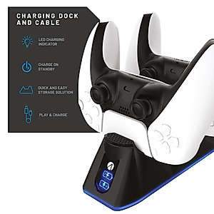 Stealth SP-C100 V Twin Charging Dock with Play & Charge Cable For PS5