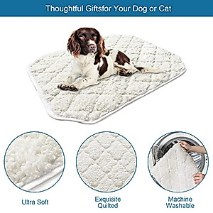 Elevated Dog Bed Pad Waterproof 2 Pack (25" X32"), Soft Plush Dog Pet Pad for Dog Cot Bed, Machine Washable Dog/Cat Beds Pad with Corner Straps, Waterproof (Pad Only, Bed not Included)