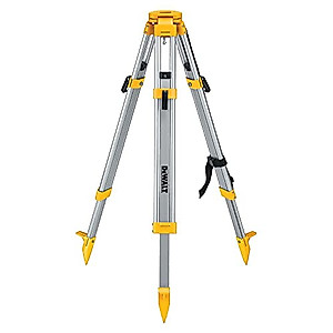 DEWALT Tripod Stand, Heavy Duty, Construction Tripod, Built-In Strap for Easy Transport on Jobsites (DW0737)