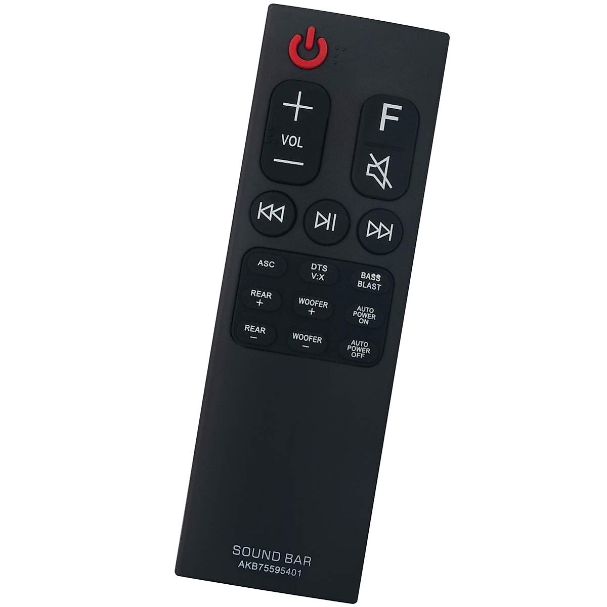 AKB75595401 AKB75515305 Sound Bar Replace Remote Control Applicable for LG Soundbar SK5R SK5Y SKM5Y SPK5B-W