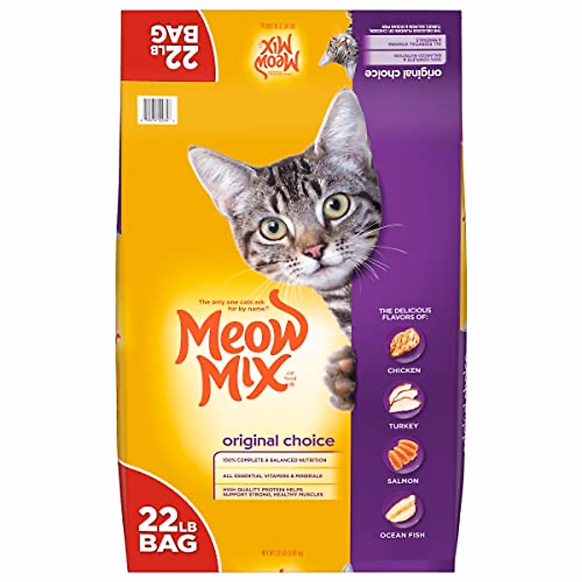Meow Mix Original Choice Dry Cat Food, 22 Pounds
