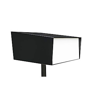 Modern Mailbox, Post Mount Modern Mailbox, Mid Century Mailbox, Vintage Mailbox, Retro Mailbox, Midcentury Mailbox, Contemporary Mailbox (Black/Robin Egg Without Post)