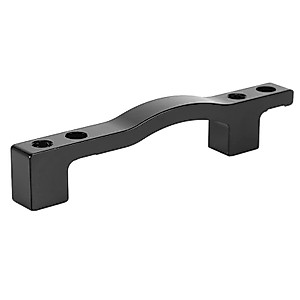 Pilipane Aluminium Alloy Black Disc Brake Mount Caliper Adapter,Disc Brake Mounting Bracket, Bike Disc Brake Bracket with 2PCS Bolts, Suitable for Mountain Bike Road Bike, disc Brake Adapter Bike dis