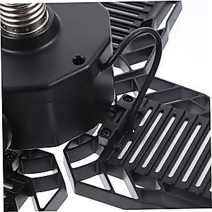 NULYLU 360 Workshop Folding Light Ceiling Light 3 Foot LED Shop Lights LED Deformable Lamp Uplighting Uplights Indoor Office Lighting Garage Light Deformation Lamp Warehouse Light Black