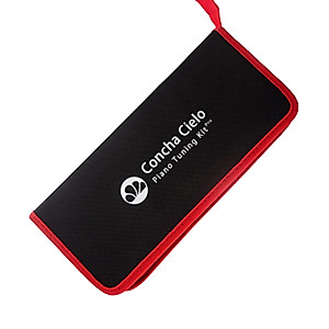 CONCHACIELO Professional Piano Tuning Kit: Universal Piano Tuning Tools Kit Set with Portable Case,Tuning Wrench, Wrench Fastener, Tuning Mute. for Tuning Beginner, Professional Tuner (Pro Set)