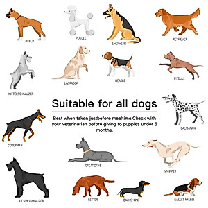 Hemp Calming Chews for Dogs Anxiety Stress Relief Treats Bites for Puppy Dog Sleep Aid with Hemp Oil - Thunder Barking Separation Noise Relieve Health Support Wellness Supplement