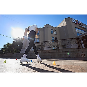 TAILORIA Four-Wheel Skate Shoes Children's Roller Shoes Detachable Roller Skates Unisex Kick-Roller Shoes Skating Cool Running Shoes