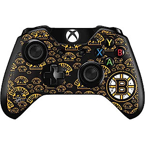 Skinit Decal Gaming Skin Compatible with Xbox One Controller - Officially Licensed NHL Boston Bruins Blast Design