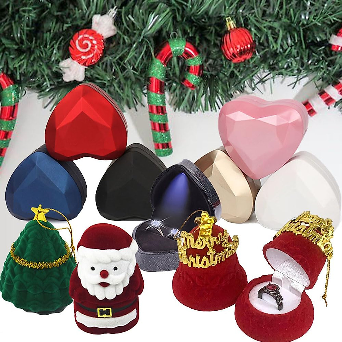 AluoWang King Queen Rings for Couples Set Promise Rings for Him and Her Customizable Matching Wedding Rings for Couples Engagement Rings Black Blue Valentine's Jewelry Gift (Silver Prince Princess)