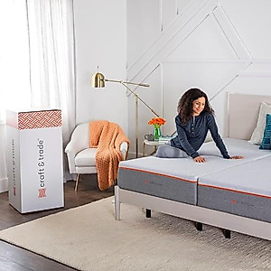Craft & Trade 12-Inch Artistry Collection Hybrid Mattress, Bed-in-a-Box, CopperGel Cooling, Supportive Steel Coils, CertiPUR-US Certified, Twin, 100 Night Trial