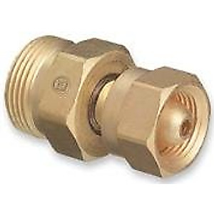 Western Enterprises 314 Brass Cylinder Adaptors, from CGA-200 "MC" Acetylene to CGA-520 "B" Tank