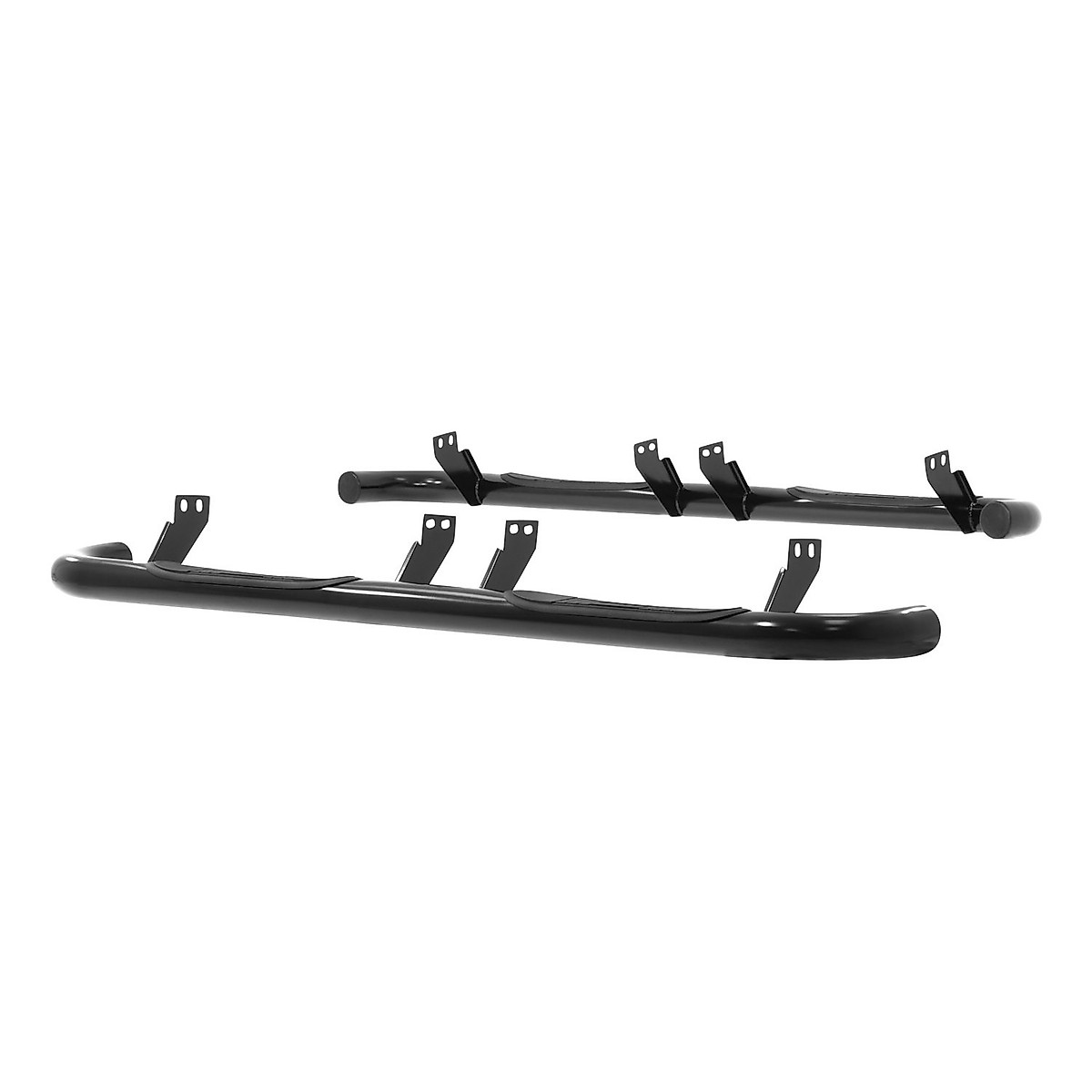 ARIES 204075 3-Inch Round Black Steel Nerf Bars, No-Drill, Select Hummer H2