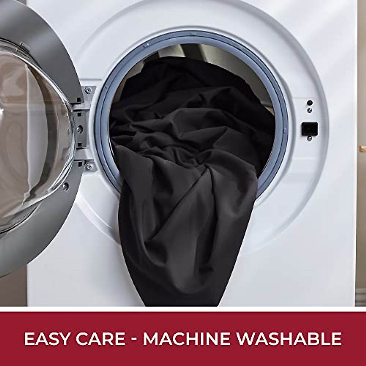 Mellanni Bed Skirt Twin Size - Bed Skirting - 15-Inch Tailored Drop Pleated Dust Ruffle - Hotel Luxury Bedding - Wrinkle, Fade, Stain Resistant - 1 Bedskirt (Twin, Black)