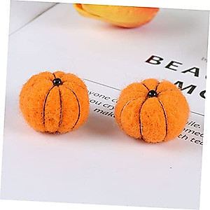IMIKEYA 15pcs Felt Pumpkins Halloween Ornaments Christmas Decor Plant Garland Pumpkin Hanging Decor DIY Decorations Pumpkin Pom Poms Xmas Tree Decor Christmas Hangings Felt Pumpkin Pendent