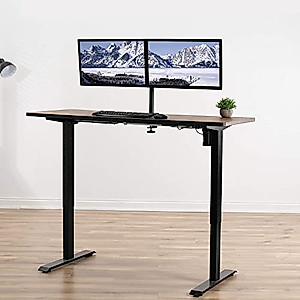 VIVO Vintage Brown 60 x 24 inch Universal Solid One-Piece Table Top for Standard and Sit to Stand Height Adjustable Home and Office Desk Frames, DESK-TOP60N