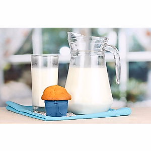 Silicone Cupcake Baking Cups | Great Mother's Day Gifts Idea for Bakery | Cute Mini Jeans Style Baking Utensils Pants Muffin Liners Holders | Set of 4