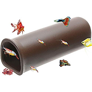 Saim Betta Fish Shrimp Cave Aquarium Cave Ceramic Spawning Breeding Cone Shelter Fish Tank Decorations Fish Bowl Ornament (Larger)