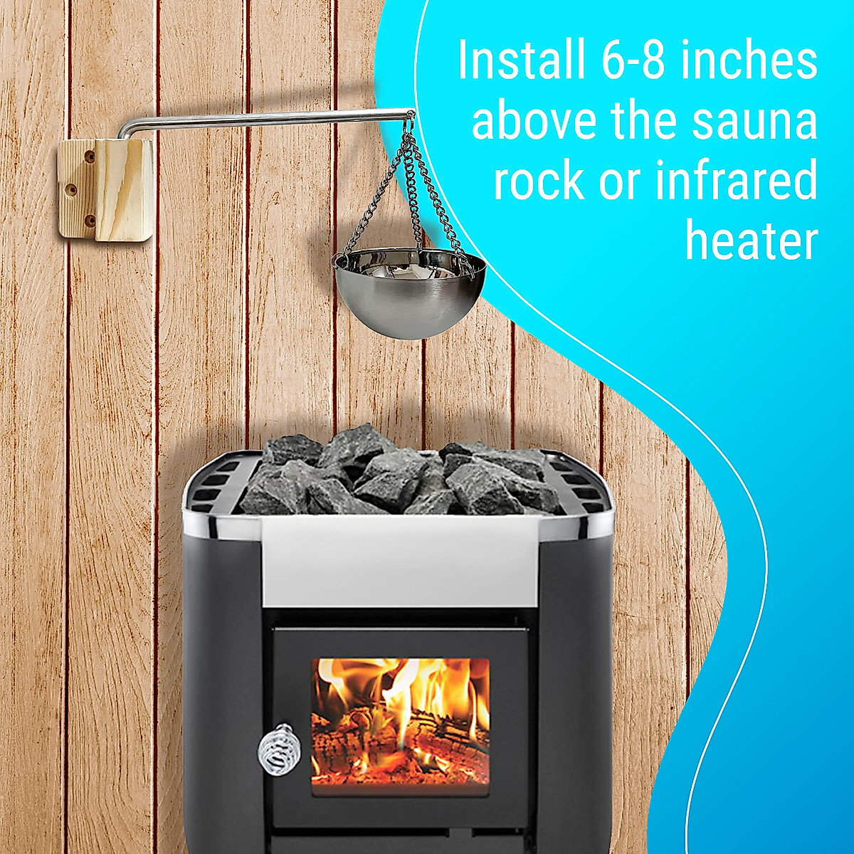 ARDILA VEELA Sauna Cup Holder, Sauna Aromatherapy Diffuser, Sauna Accessories, Infrared Sauna Diffuser