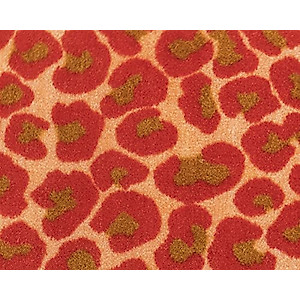 Furnish my Place Cheetah Print Area Rug, Animal Print Pattern Mat, Pet-Friendly Indoor Carpet, Wildlife Animal Inspired with Cheetah Design Rug for Living Room, Home Décor, 4' Round