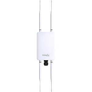 EnGenius Technologies ENH1350EXT Wi-Fi 5 AC1300 2x2 Dual-Band Outdoor Long Range Access Point/Range Extender/Bridge Features IP67 Rated, MU-MIMO, Fast Roaming (Mounting Kit & PoE Injector Included)