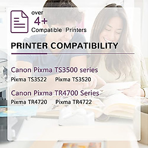 Inktopia Ink Cartridges Replacement for Canon 275XL 276XL 275 276 Combo Pack PG-275 XL CL-276 XL PG275 CL276 for Canon Pixma TR4720 TS3522 TS3520 TS3500 TR4722 TR4700 Printer (1 Black, 1 Color)
