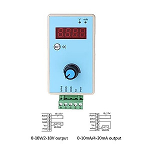 LONNYS Accurate Adjustable Digital Signal Generator for Current Voltage 0-10V / 2-10V 0-20mA / 4-20mA Signal Sources Outputs