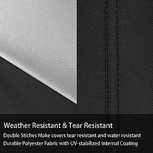 CKCLUU Patio Furniture Set Cover Outdoor Sectional Sofa Set Covers Outdoor Table and Chair Set Covers Water Resistant 110 Inch L x 83 Inch W x 28 Inch H