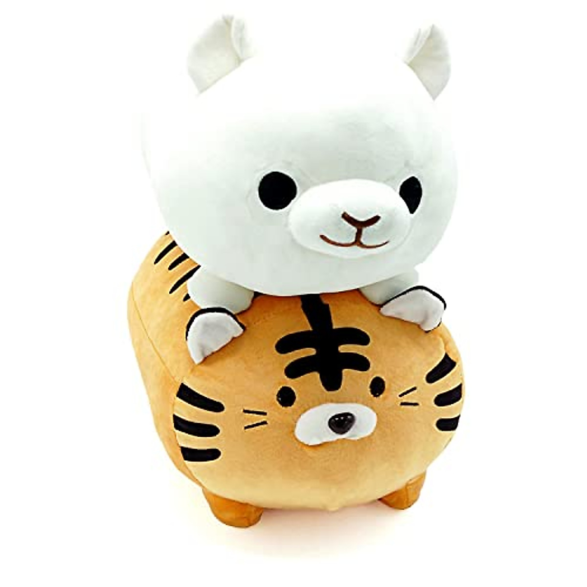 Onsoyours Cute Plush Tiger Doll Stuffed Fluffy Tiger Plush Toy Soft Animal Plush Pillow for Kids (Brown Tiger, 17.7")