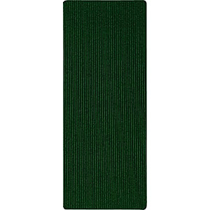 Mohawk Home Utility Floor Mat Solid Dark Forest Green (2' x 6') Perfect for Garage, Entryway, Porch, and Laundry Room