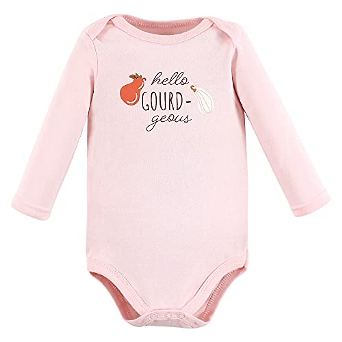 Hudson Baby Boys Cotton Long-Sleeve Bodysuits, 9-12 Months, Unisex, Pink Fall