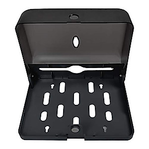 Paper Towel Dispensers, Commercial Toilet Tissue Dispensers Wall Mount Paper Towel Holder C-Fold/Multifold Paper Towel Dispenser for Bathroom, Kitchen(Black)