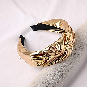 Ivyu Headbands Women Hair Head Band- Knotted Wide Turban headband Fashion Cute Hairbands Hair Accessories for Girls and Women (YHHFG-017)