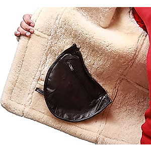 Bomber Jacket Aviator Shearling B3 Bomber Jacket Winter (as1, alpha, x_l, regular, regular, Brown)