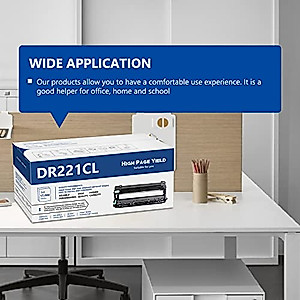 DR221CL Yellow Drum Unit 1-Pack Compatible DR-221CL Drum Unit Replacement for Brother DR221CL Drum Unit HL-3140CW 3180CDW DCP-9020CDN MFC-9130CW 9340CDW Printer (Not Include Toner)