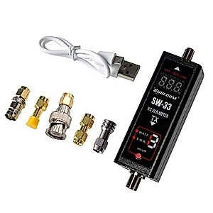 Gam3Gear SURECOM SW-33 Mark II 100 W 125-525 Mhz Mini Digital VHF UHF Two-Way Radio Handheld Power & SWR Meter