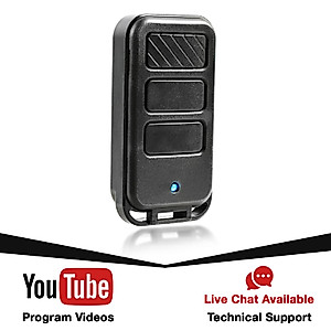 Garage Outlet Mini Keychain Door Remote Opener 3-Button Purple Learn Button for Liftmaster 370LM 371LM 372LM 373LM 374LM Chamberlain Craftsman 139.53753