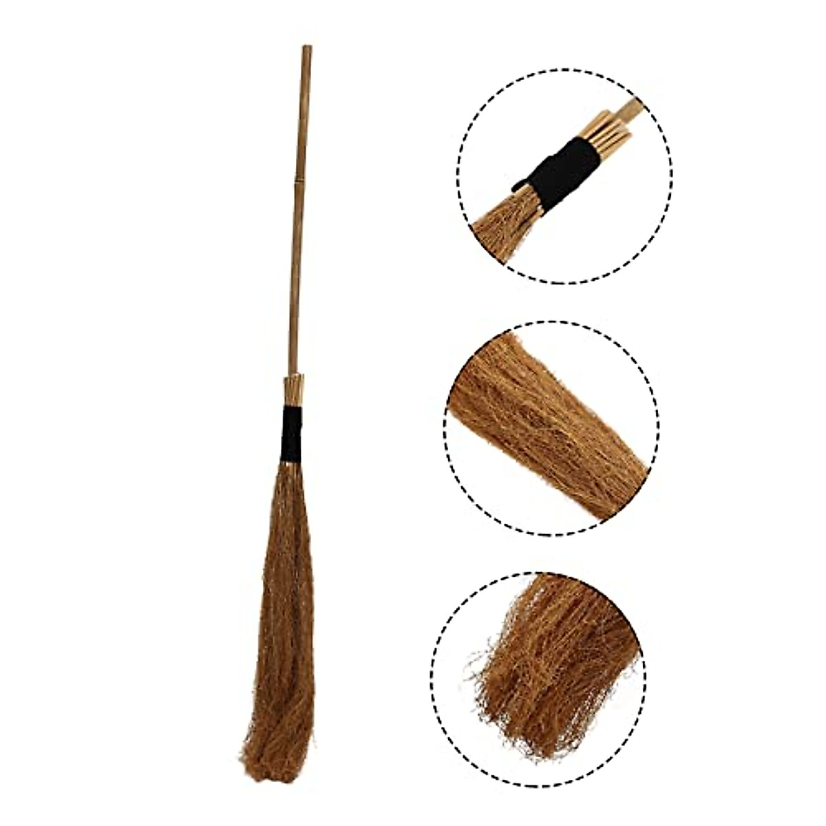 2 Pcs Halloween Broom Halloween Witch Broom Props Housekeeping Cleaning Tool Retractable Broom Portable Kids Halloween Costume Halloween Witch Besom Party Supplies Child Aldult