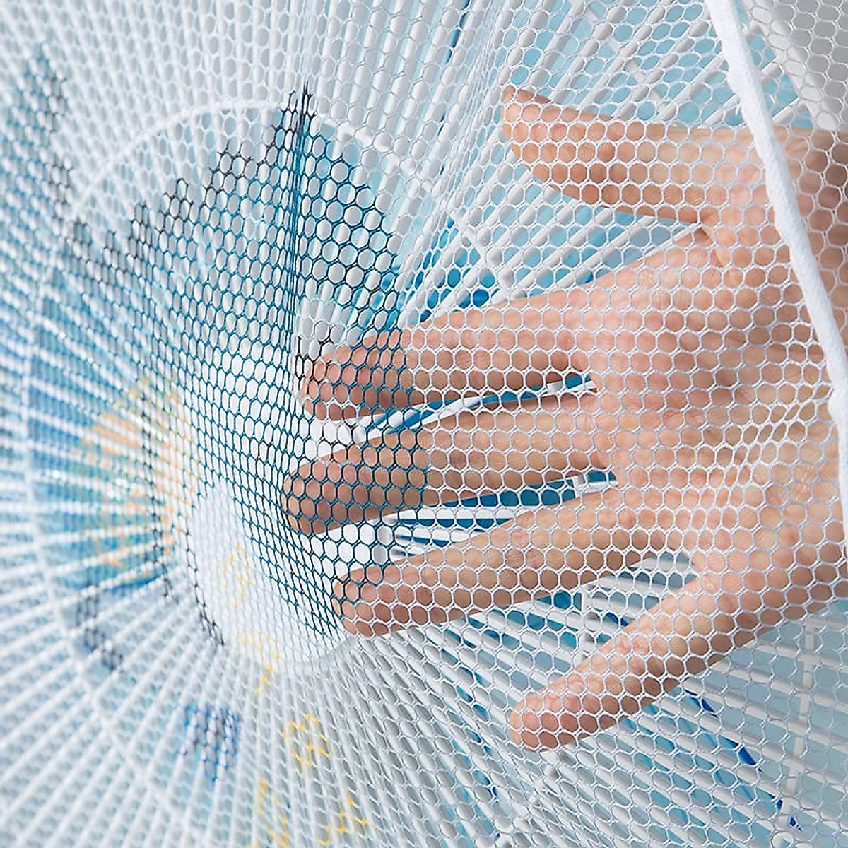 bo sher 2 Pack Fan Cover16'' Safety Protection Cover for Kids Anti?Pinch Hand Finger Protector Washable Guard NetPerfect Parents of Toddlers